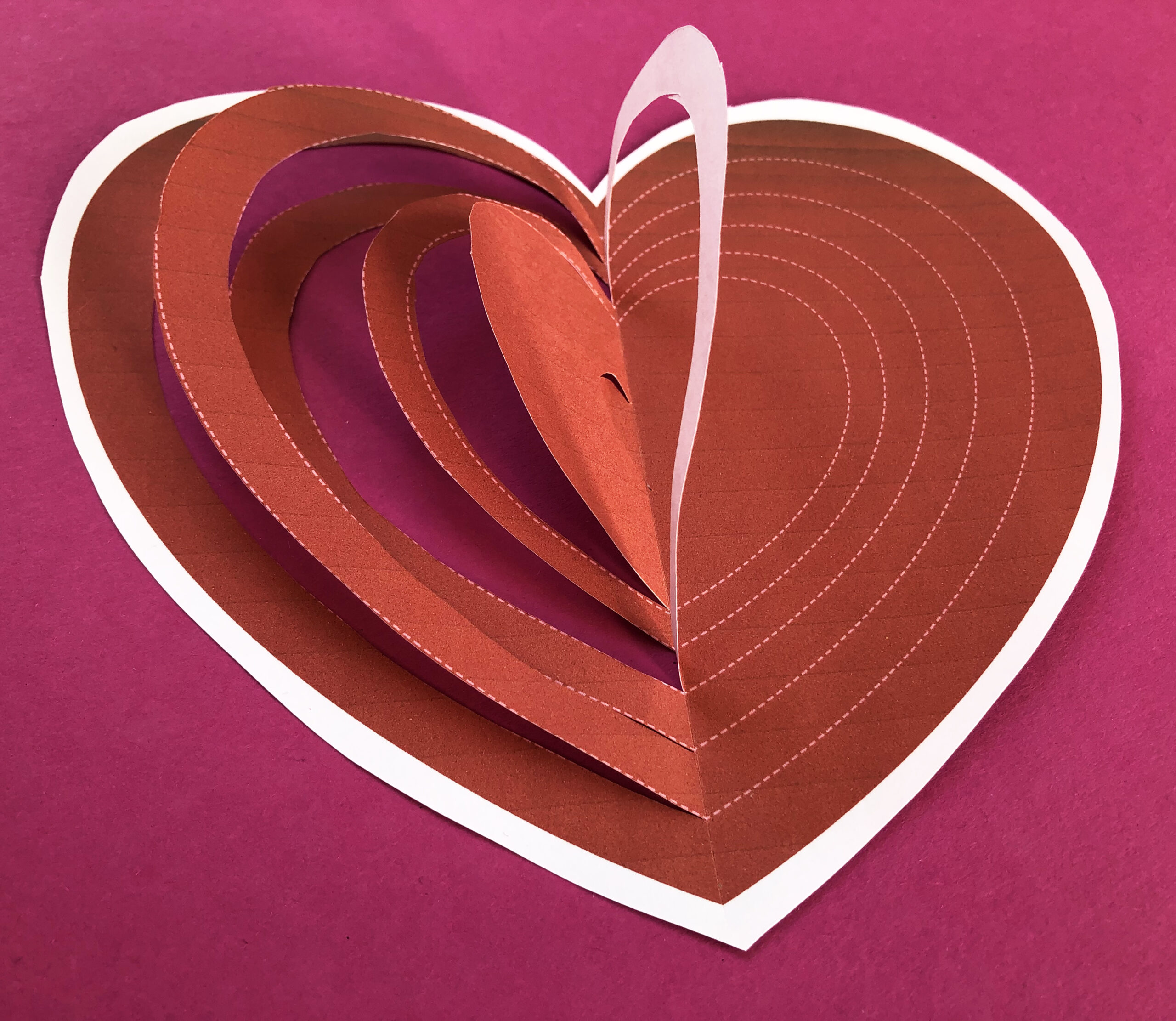 1 Vorlage - 2 Bastelideen - Ideen mit Herz für Muttertag Geburtstag Danke